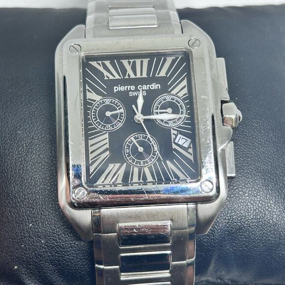 Pierre Cardin | Accessories | Pierre Cardin Black Dial Silver Tone ...